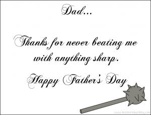 terrible father’s day cards for mediocre dads | this is not that blog